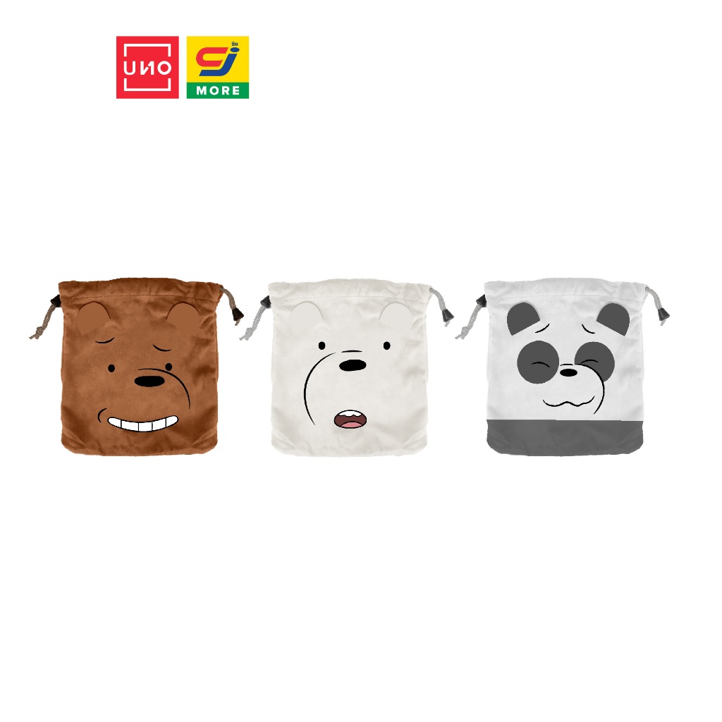 UNO ถุงผ้าหูรูด We Bare Bears ลิขสิทธิ์แท้ | Shopee Thailand