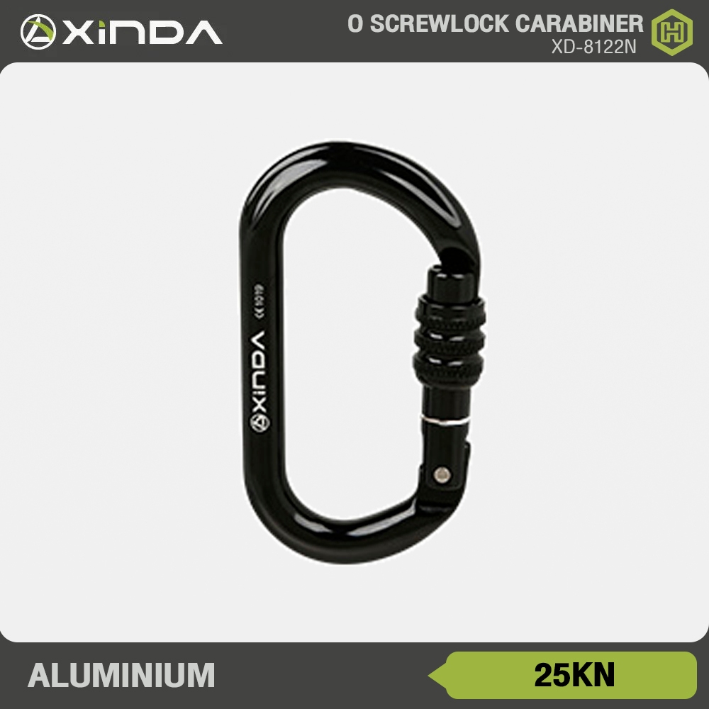 คาราบิเนอร์ อลูมิเนียม XINDA Carabiner O Screw Lock รุ่น XD-8122N ...
