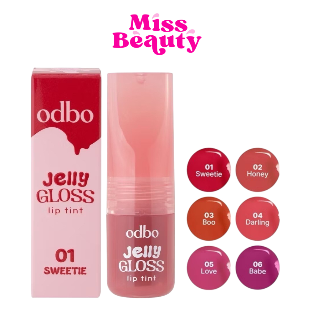 OD5010 ODBO Jelly Gloss Lip Tint โอดีบีโอ เจลลี่ กลอส ลิป ทิ้นท์ ลิปสติก 3 กรัม | Shopee Thailand