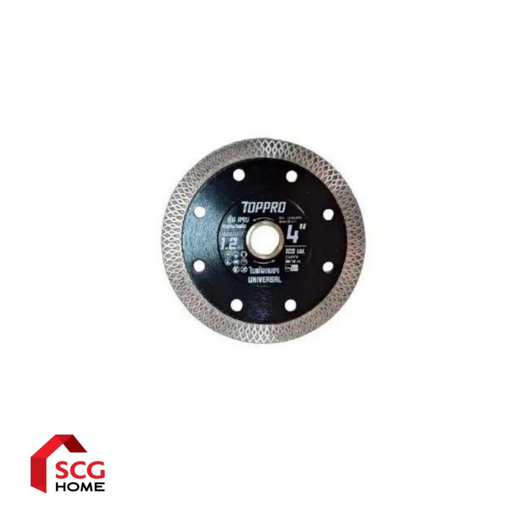 TOPPRO ใบตัดเพชร ขนาด 4 นิ้ว 1.2 มม ยูนิเวอร์เซล | Shopee Thailand