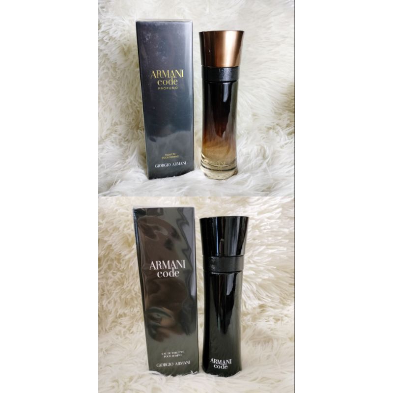 Giorgio Armani Code EDT 125ml. & EDP 125 & Perfumo Parfum 110ml ...
