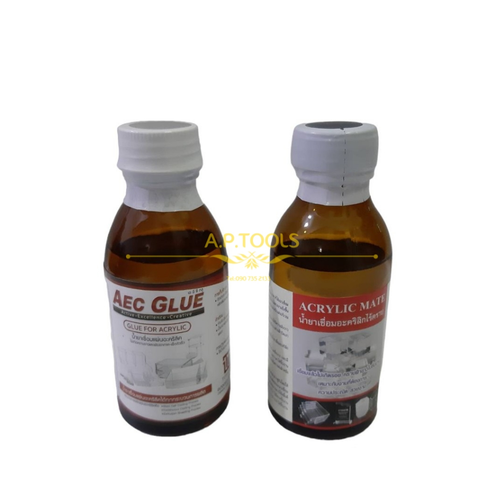 น้ำยาเชื่อมอคริลิค ชนิดไร้คราบ Acrylic Mate 100g, Aec 110g, Aec glueplus 110g | Shopee Thailand