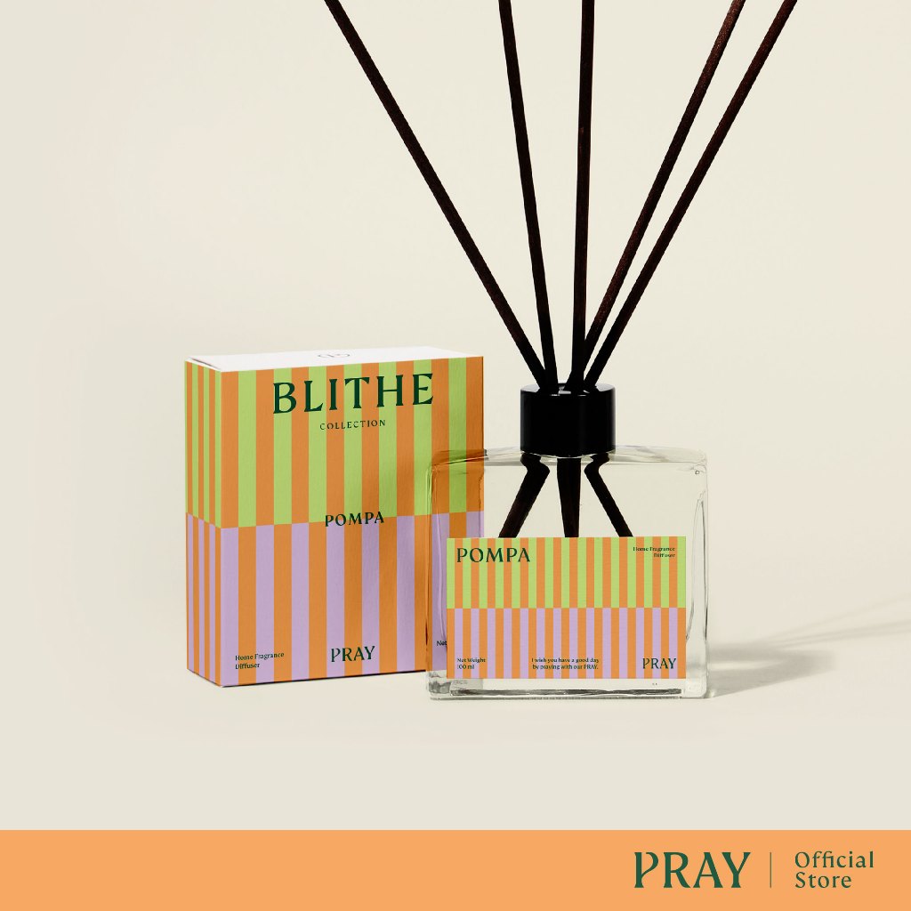 PRAY Home Perfume Diffuser กลิ่น POMPA - 100 ml (พร้อมก้านไม้หอม ...