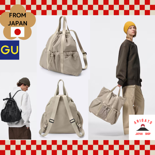 GU Nylon 2WAY Tote Bag Backpack [ส่งตรงจากประเทศญี่ปุ่น ของแท้ 100% ...