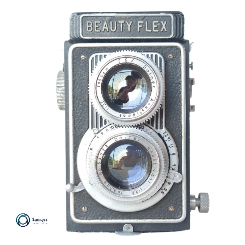 กล้องฟิล์ม TLR BeautyFlex TKK Doimer Anastigmat 80mm F3.5 Twin-Lens ...