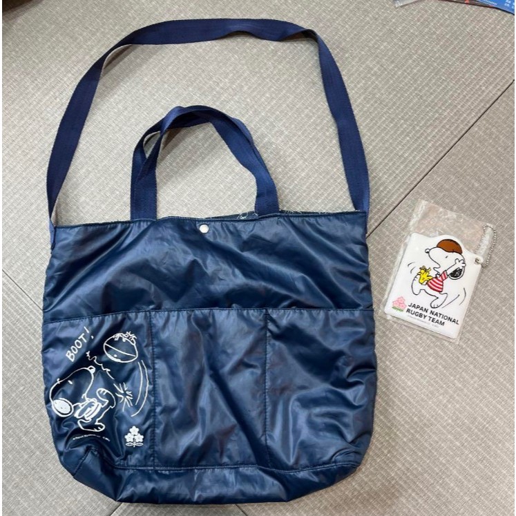 Snoopy 2way & Pass Case กระเป๋าสะพายเนื้อนิ่มพร้อมซองใส่บัตรสุดน่ารัก ...