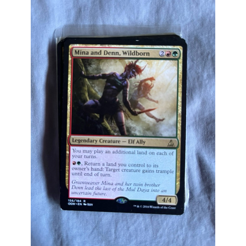 การ์ด MTG Mina and Renn, Wildborn Multi Magic the Gathering EDH รุ่น OGW สภาพ Ex-Vg | Shopee ...