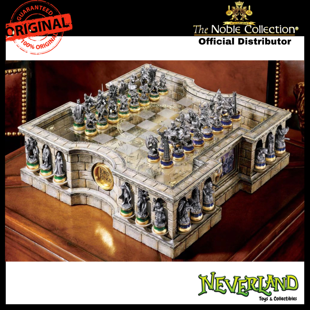(Sold Out) Noble Collection Lord of the Rings Deluxe Chess Set | Shopee ...