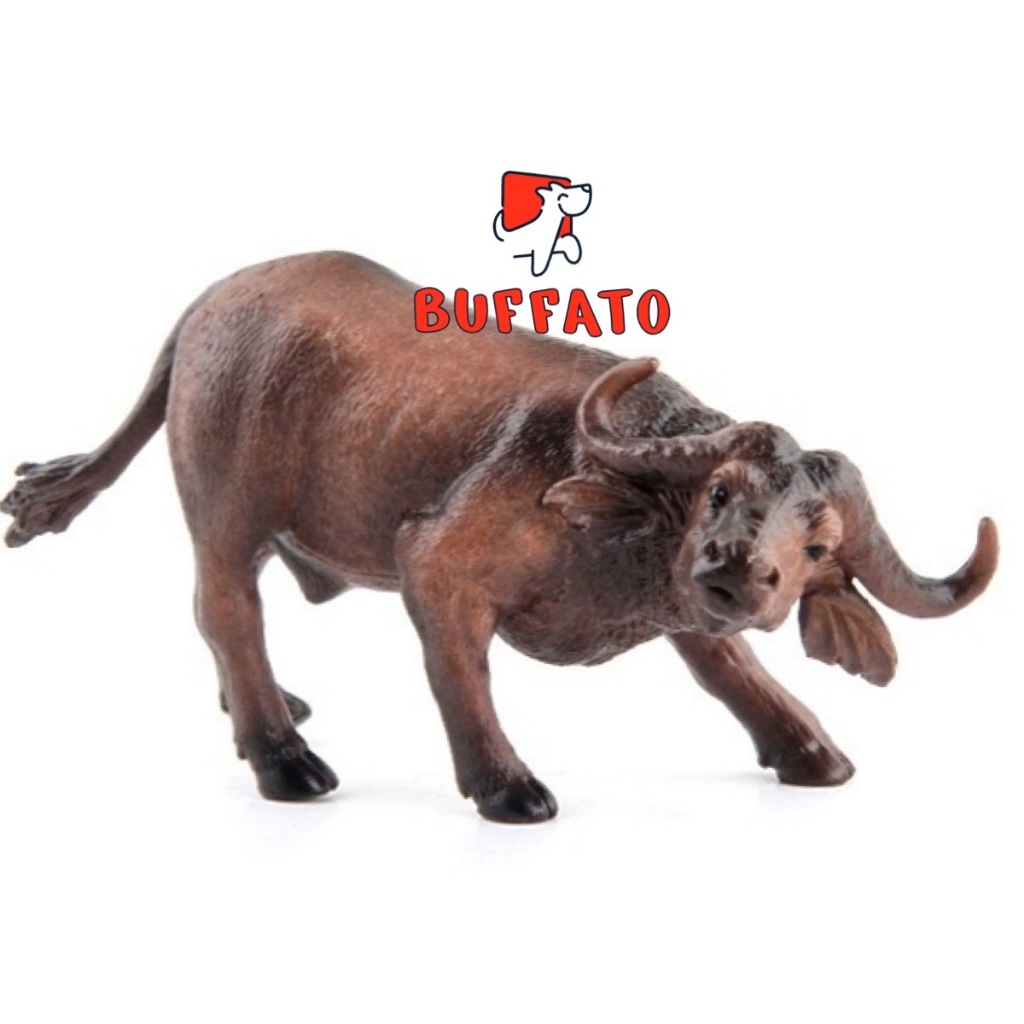 Buffato - โมเดลสัตว์ ควาย ป่า แอฟริกา น้ำตาลขวิด ขนาด 14.00 CM (จาก ...