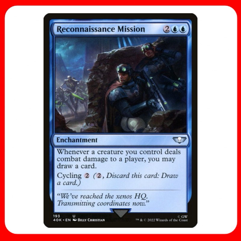 [MTG] Reconnaissance Mission [40K] [BLUE] [UNCOM] [NORMAL] [ENG] (การ์ด ...