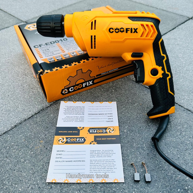 COOFIX สว่าน สว่านไฟฟ้า ขนาด 3 หุน รุ่น CF-ED010 กำลังไฟ 450W | Shopee Thailand