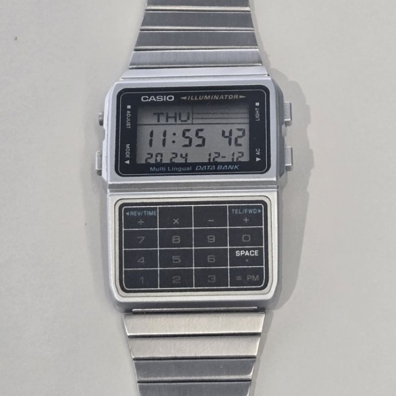 *มือสอง*แท้*สภาพยังดี*ไม่มีกล่อง* Casio นาฬิกาข้อมือผู้ชาย สายสแตนเลส สีเงิน รุ่น DBC-611 ...