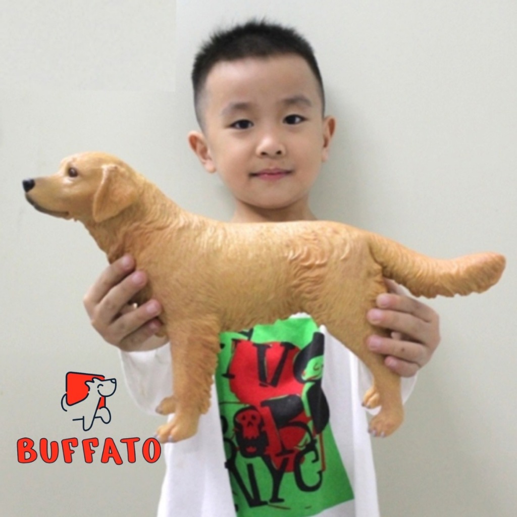 Buffato - โมเดลสัตว์ หมา สุนัข โกลเดินริทรีฟเวอร์ ครีม ขนาด 35.00 CM ...