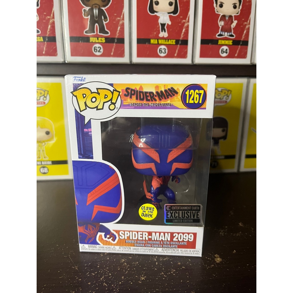 ฟิกเกอร์ Funko Pop #1267 Spider Man 2099 ตัวพิเศษเรืองแสง Marvel Across ...