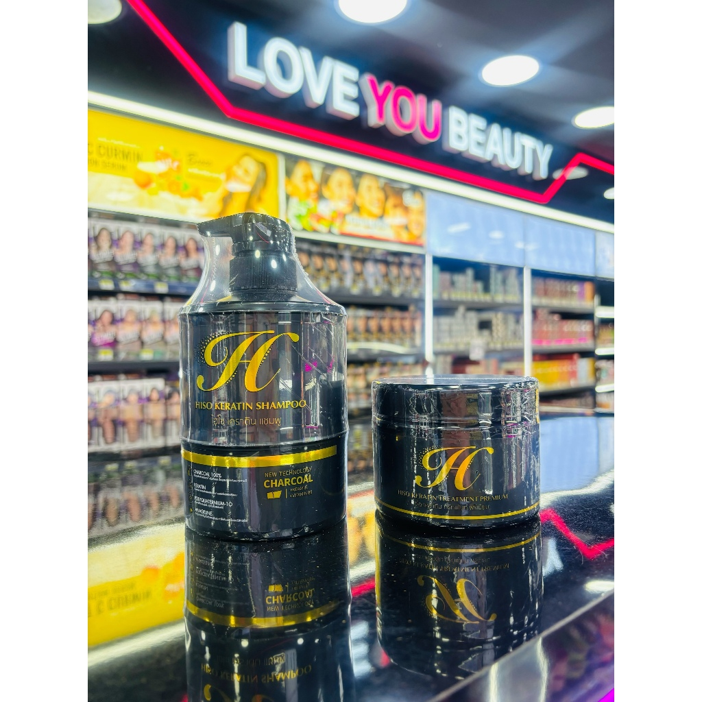 ไฮโซเคราติน HISO KERATIN มี 2สูตร แชมพู / ทรีทเม้นท์ แท้100% บำรุงผมสุขภาพดี นุ่มลื่นชุ่มชื่น ...