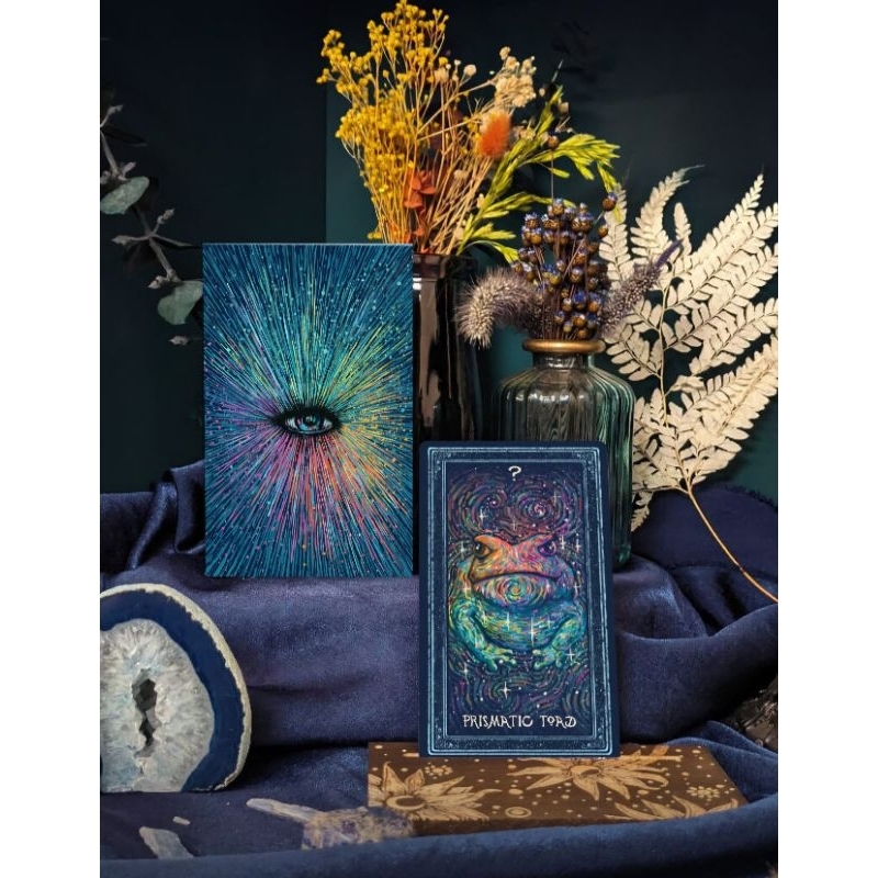 Prisma Vision ไพ่ยิปซีแท้ขอบสีเงินหรูหรา ไพ่ทาโร่ต์ Tarot cards ...