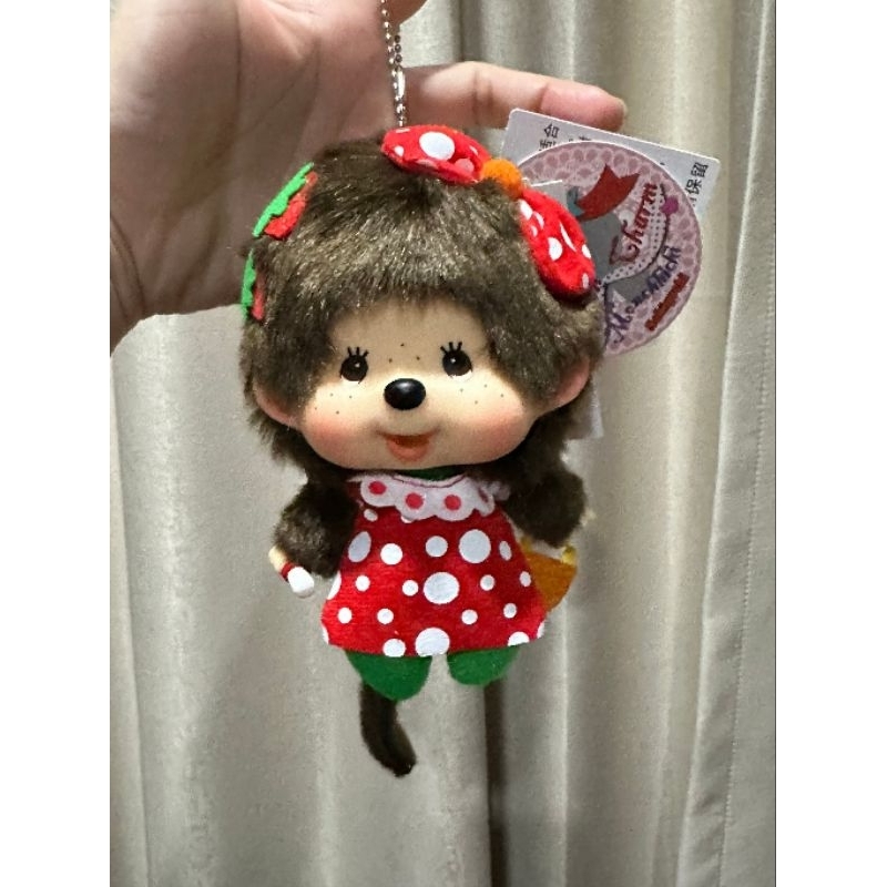 Sekiguchi Monchhichi Strawberry girl Big Head Key Chain พวงกุญแจขนาด ...