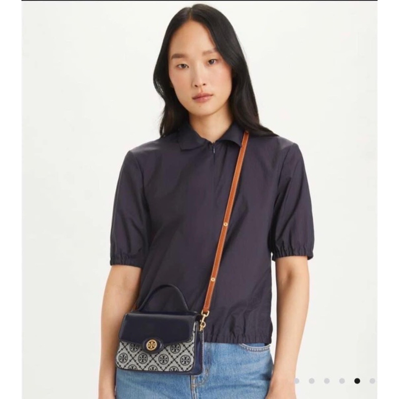 💥พร้อมส่งที่ไทย 🔥 TORY BURCH ROBINSON T MONOGRAM SMALL TOP- HANDLE BAG ...