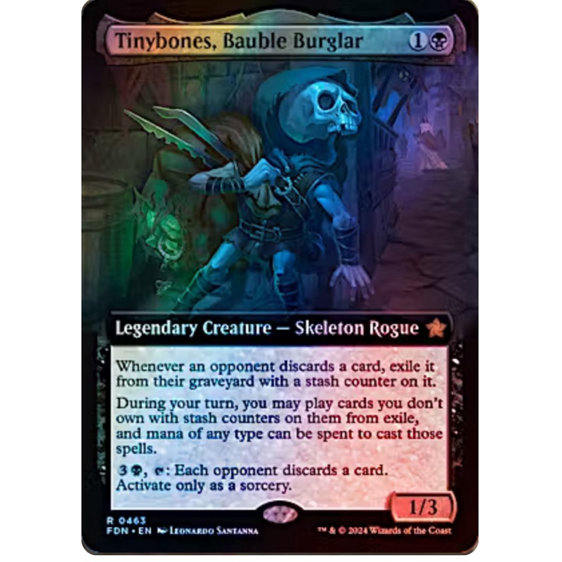 Foundations Variants Foil: Tinybones, Bauble Burglar (0463 - Extended Art) | Shopee Thailand
