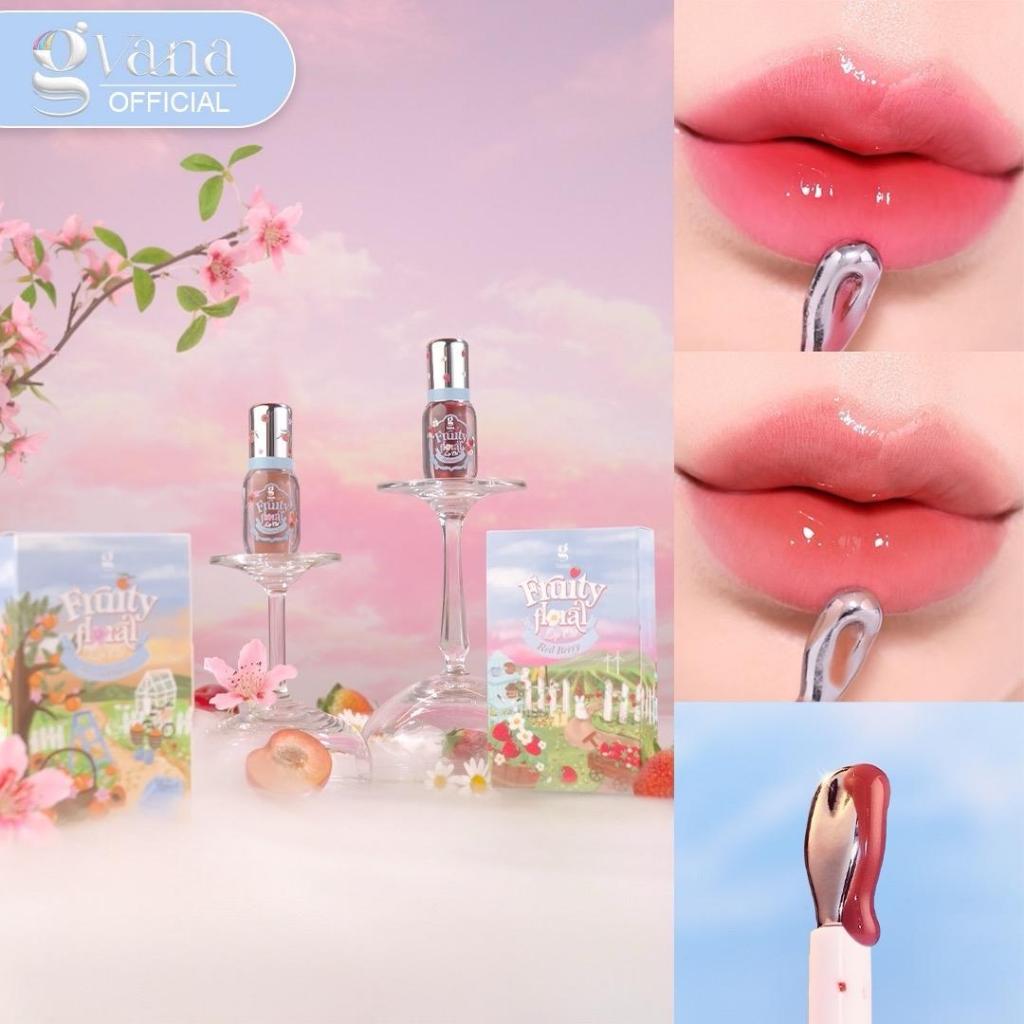 ลิปออยล์หัวเย็น บำรุงริมฝีปาก ให้ความชุ่มชื้น Gvana Fruity Floral Lip ...