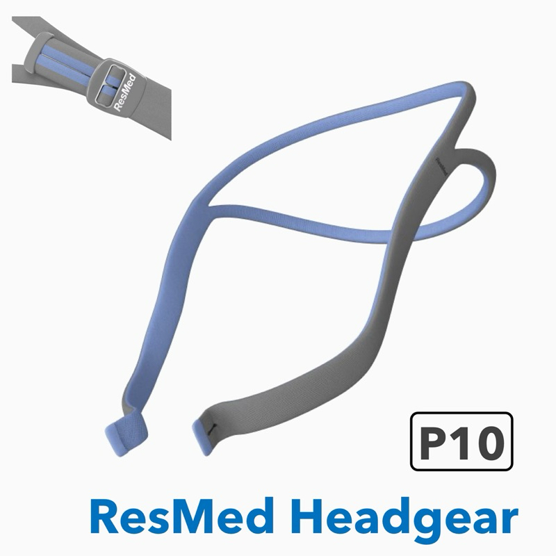 ResMed P10 Headgear , New Version With Adjustable Clip / สายคาดหน้ากาก ...