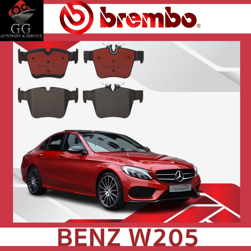 ผ้าเบรคหลัง BREMBO | เบนซ์ รุ่น W205 GLC( W253 C253 X253 ) | เบอร์ ...