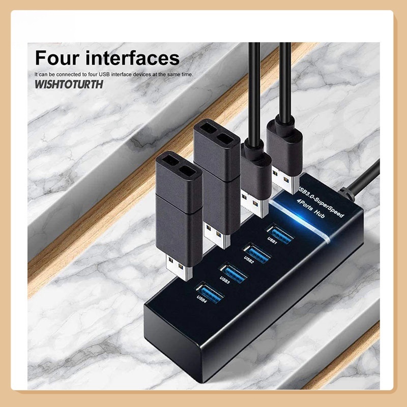 USB Extension Cable Splitter หนึ่งลากสี่ / เจ็ดเดสก์ทอปคอมพิวเตอร์ ...