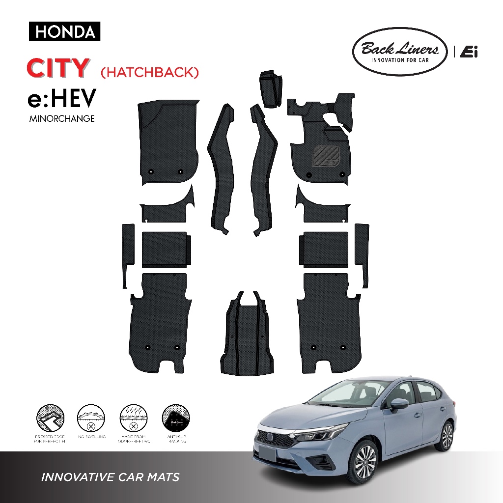 HONDA พรมปูพื้นรถยนต์ Back Liners สำหรับ City Hatchback MC (e:HEV ...
