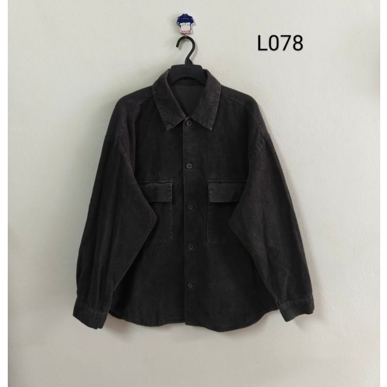 XL(ช) เสื้อแจ็กเก็ตลูกฟูก (L078) แบรนด์ GU Corduroy | Shopee Thailand