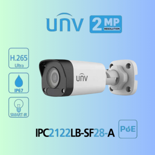 Uniview IPC2122LB-SF28-A กล้องวงจรปิด IP Camera รุ่น ความละเอียด 2MP กล้อง POE Smart IR รับ ...