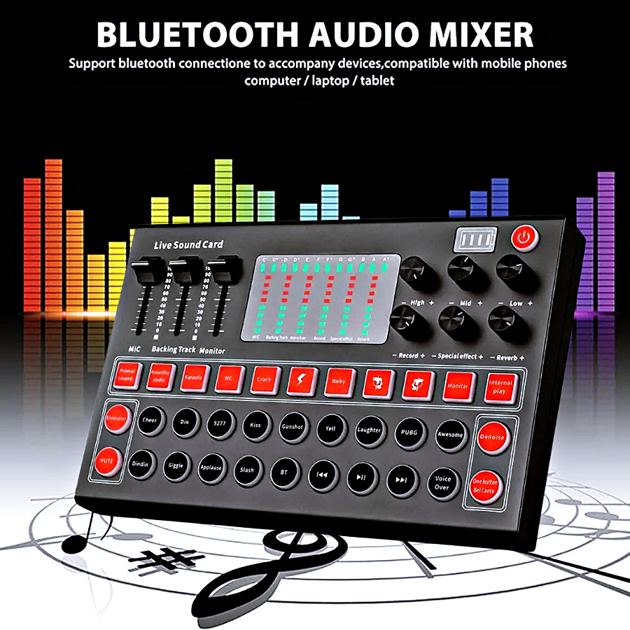 ซาวด์การ์ด M9 LIVE DIGITAL SOUND CARD บลูทูธ อะแดปเตอร์เสียง โทรศัพท์ ...