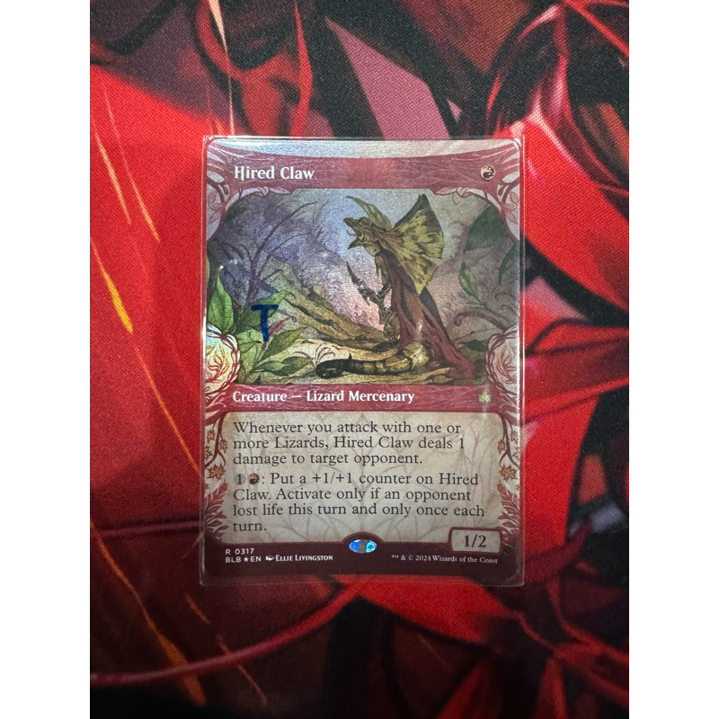 MTG Bloomburrow Variants Foil: Hired Claw (0317 - Showcase) | Shopee ...