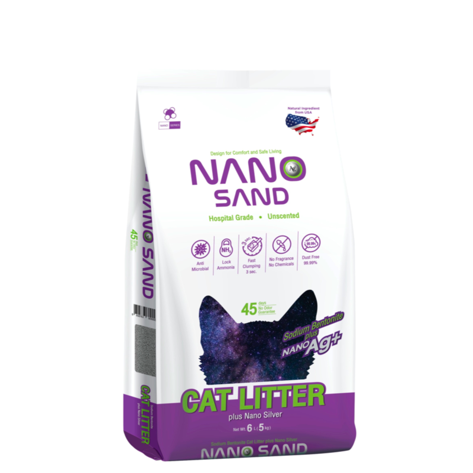 Nano Sand (นาโนแซนด์) ทรายแมว ทรายภูเขาไฟ ไม่มีฝุ่น ไม่มีน้ำหอม จับตัว ...