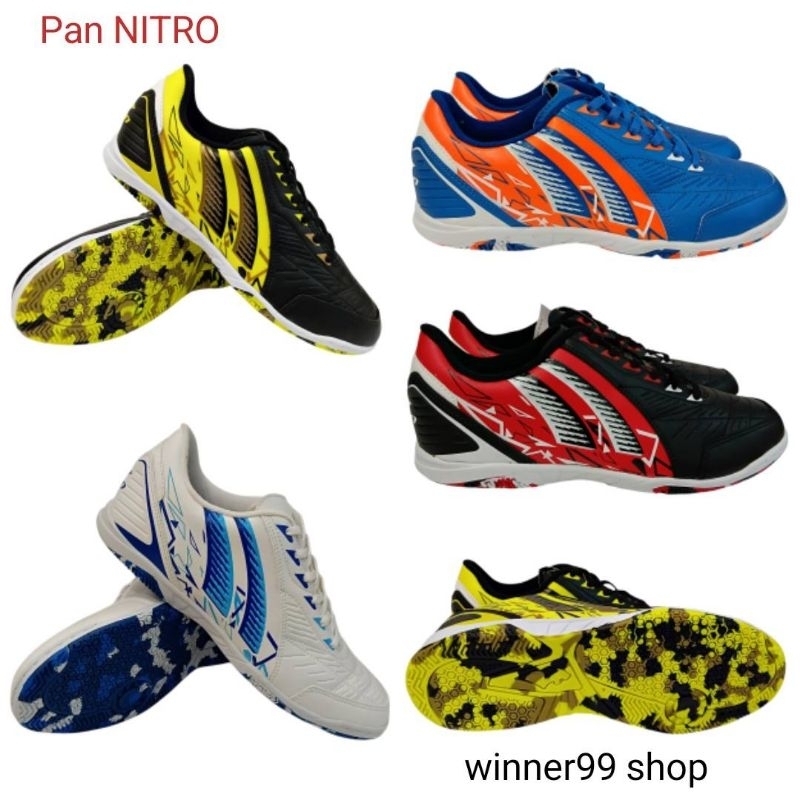 Pan NITRO รองเท้าฟุตซอลแพน หนังสังเคราะห์ รุ่นใหม่ล่าสุด | Shopee Thailand