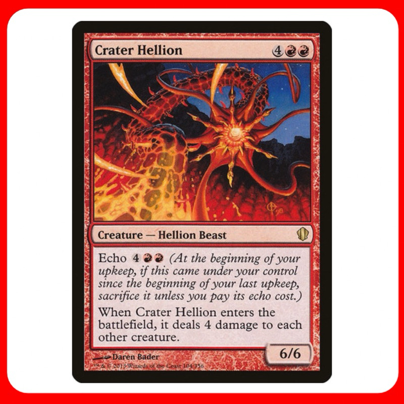 [MTG] Crater Hellion [C13] [RED] [RARE] [NORMAL] [ENG] (การ์ดเมจิค / Magic the Gathering) [EDH ...