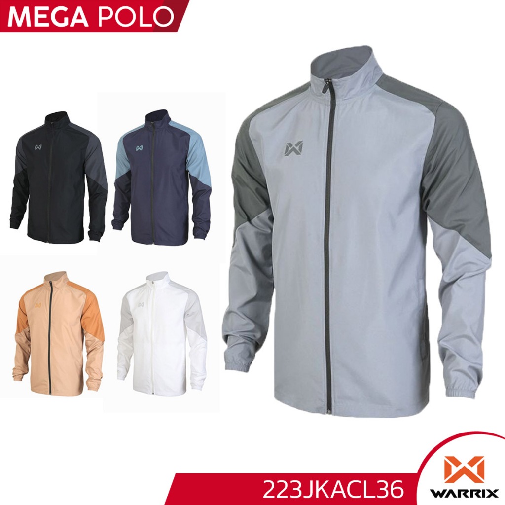 เสื้อแจ็คเก็ต WARRIX JACKET แจ็คเก็ตกันลม 223JKACL36 รุ่น Herit Woven ...