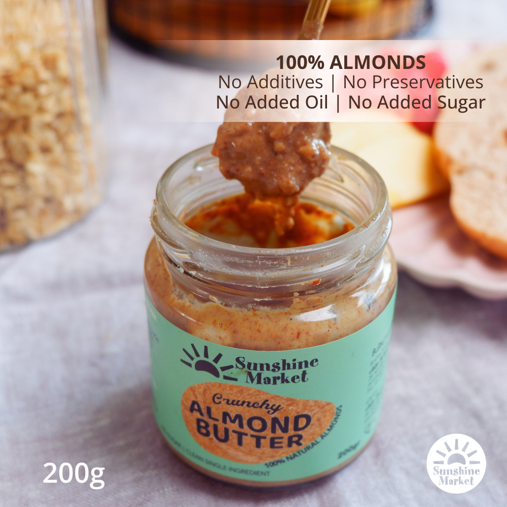 อัลมอนด์บัตเตอร์กรุบกรอบ Crunchy Almond Butter | Sunshine Market ...