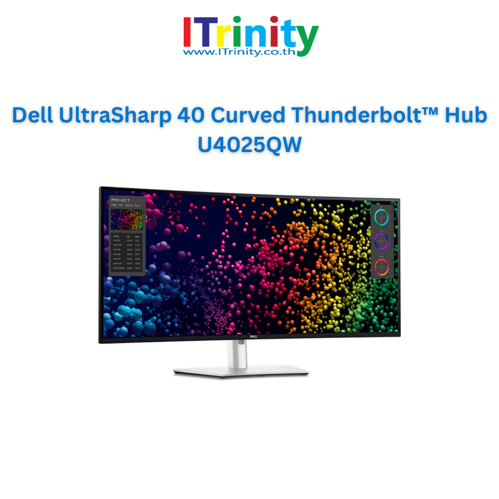 Dell U4025QW UltraSharp 40 Curved Thunderbolt™ Hub Monitor เดลล์ จอมอนิเตอร์ 39.7 นิ้ว IPS 5K ...