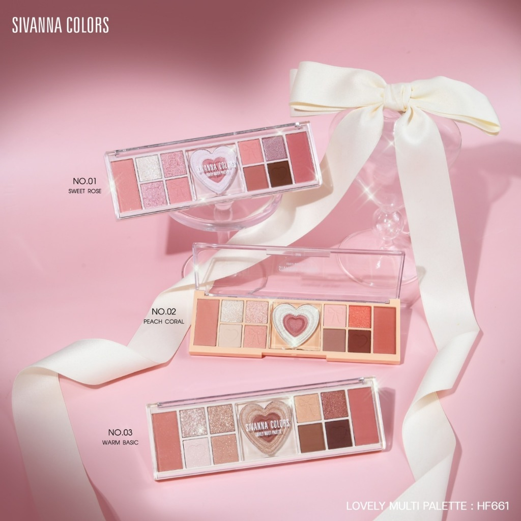 อายแชโดว์ ซีเวนน่า เลิฟลี มัลติ พาเลทท์ SIVANNA COLORS LOVEIY MULTI PALETTE HF661 | Shopee Thailand