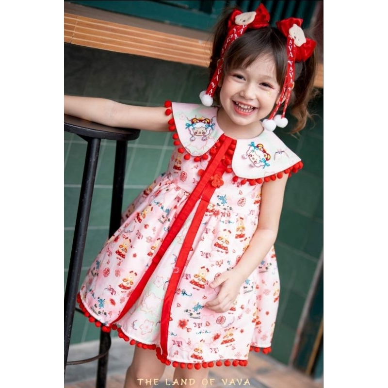 ส่งต่อ The Land of Vava Chinese New Year ชุดตรุษจีนเด็กหญิง 2y | Shopee ...