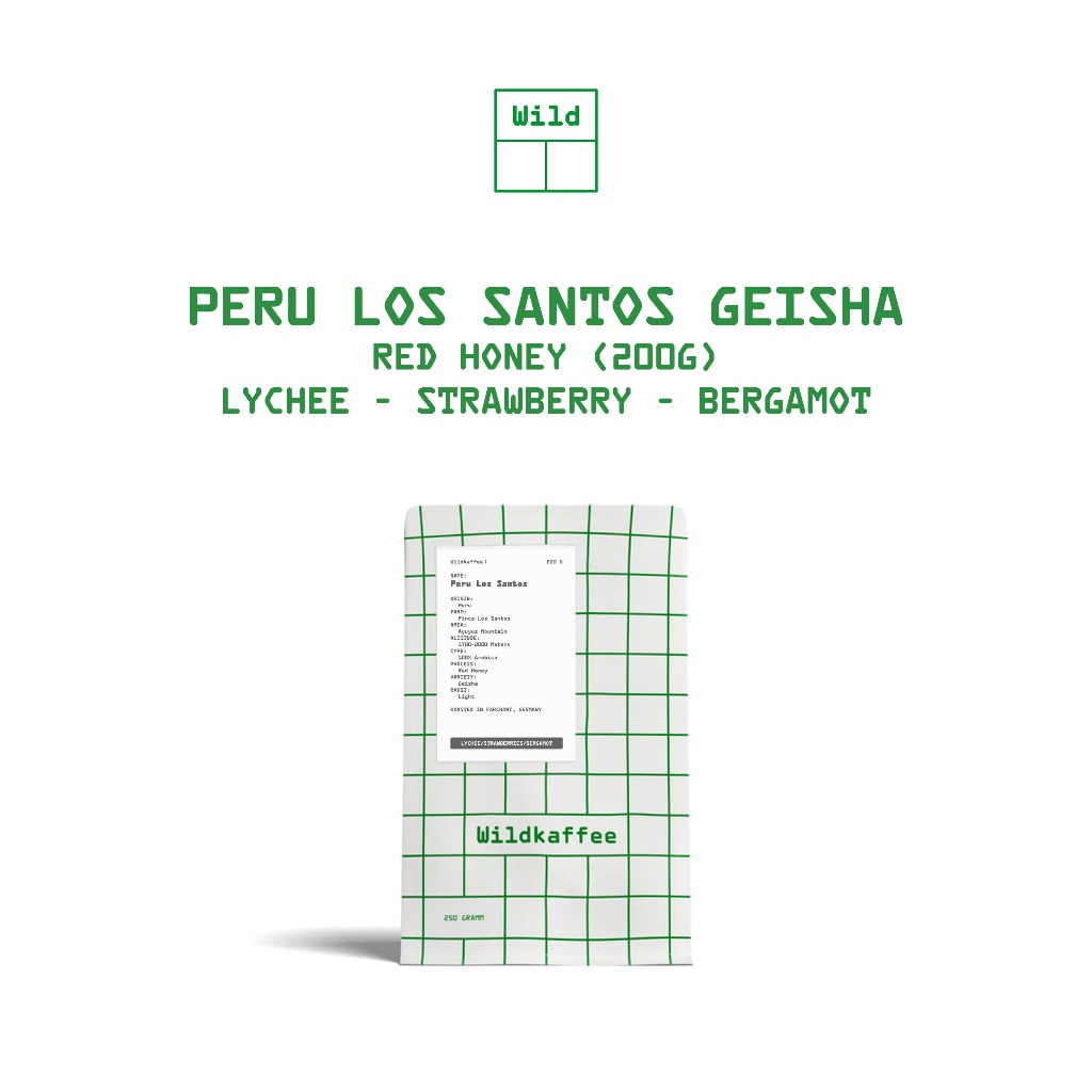 Peru Los Santos Geisha Wildkaffee 200g | เมล็ดกาแฟ คั่วอ่อน เปรู เกอิชา ...