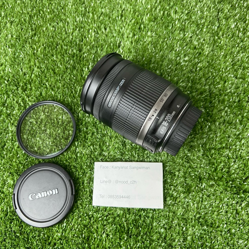 เลนส์ Canon EF-S 18-200mm F3.5-5.6 IS หมดประกัน สภาพสวย | Shopee Thailand