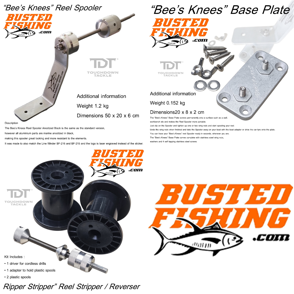 ฺBUSTED FISHING "RIPPER STRIPPER" & "BEE'S KNEES *** เครื่องกรอสายกลับ ...
