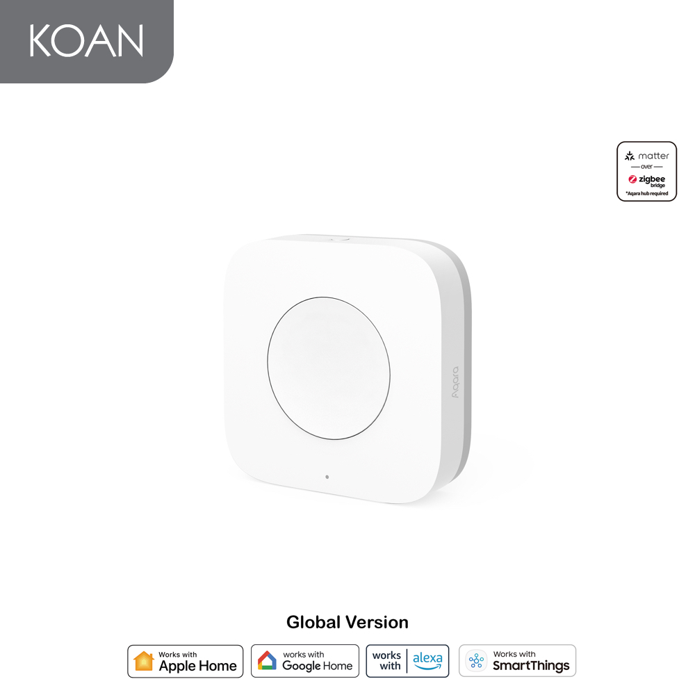 Aqara Wireless Mini Switch T1 สวิตช์ระยะไร้สาย | Shopee Thailand