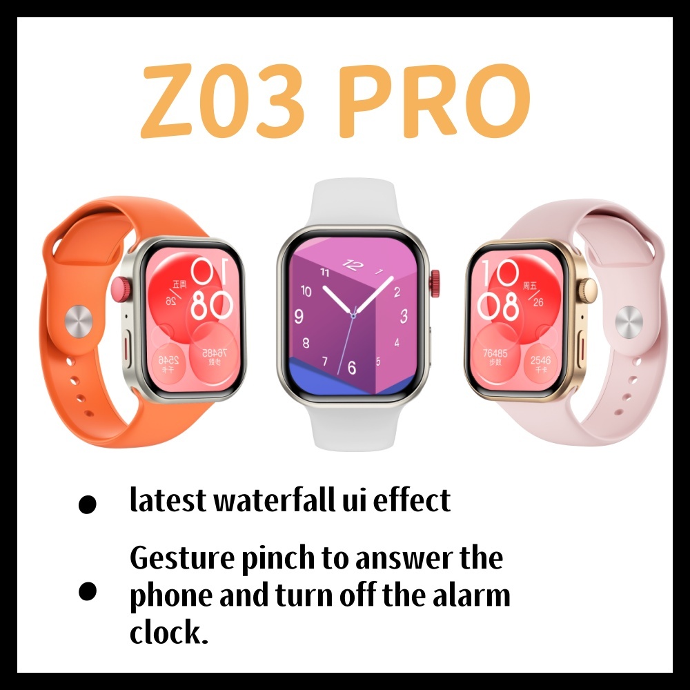 Z03 Macaron นาฬิกา smart watch แท้ สมาร์ทวอทช์ แท้ สมาทวอชของแท้2024 รองรับการโทรด้วยบลูทูธ การ ...