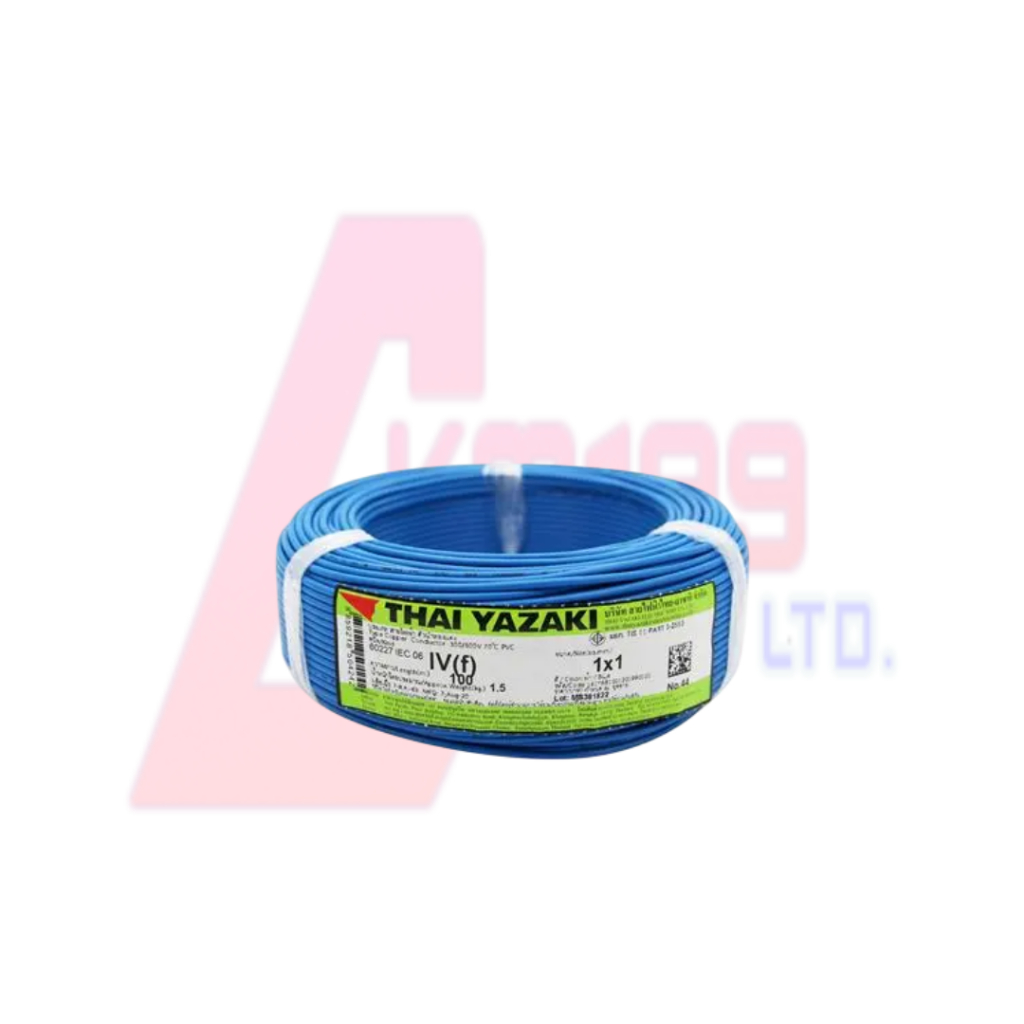 สายไฟ THW YAZAKI 1 x 1 sq.mm.น้ำเงิน | Shopee Thailand