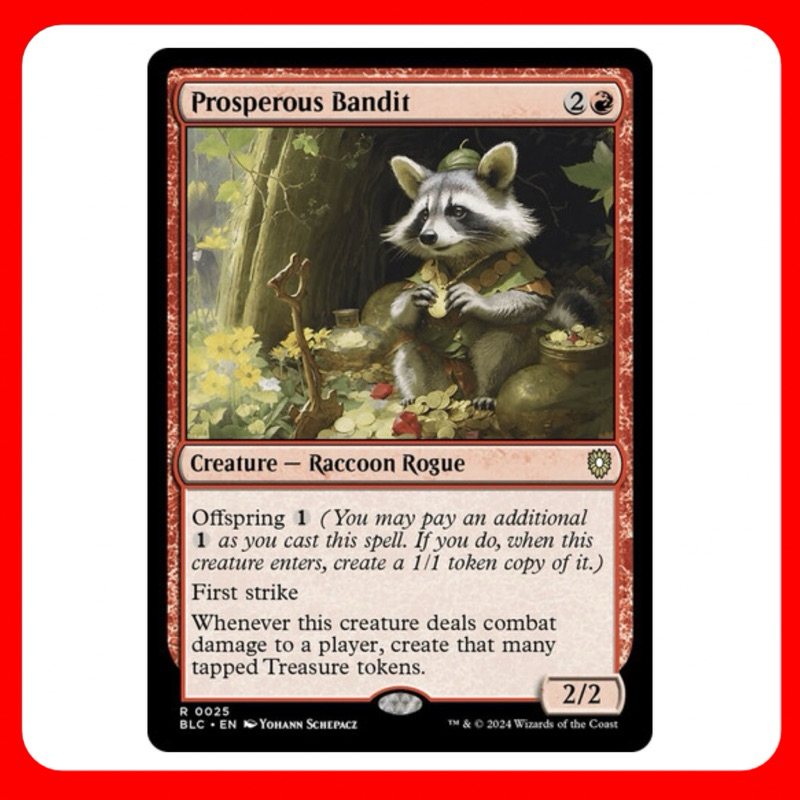 [MTG] Prosperous Bandit [BLC] [RED] [RARE] [NORMAL] [ENG] (การ์ดเมจิค ...