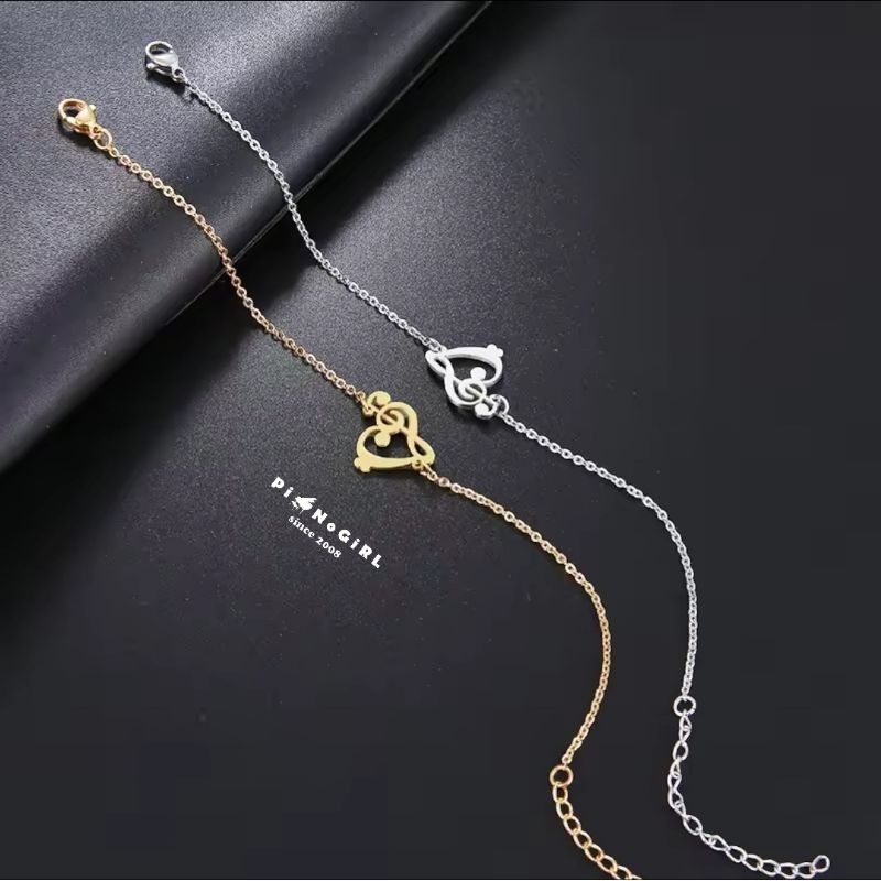 สร้อยข้อมือกุญแจซอลและกุญแจฟา มี 2 สี | Shopee Thailand