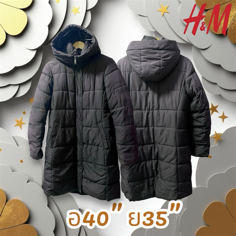 (มือสอง)H&M long padding jacket | Shopee Thailand