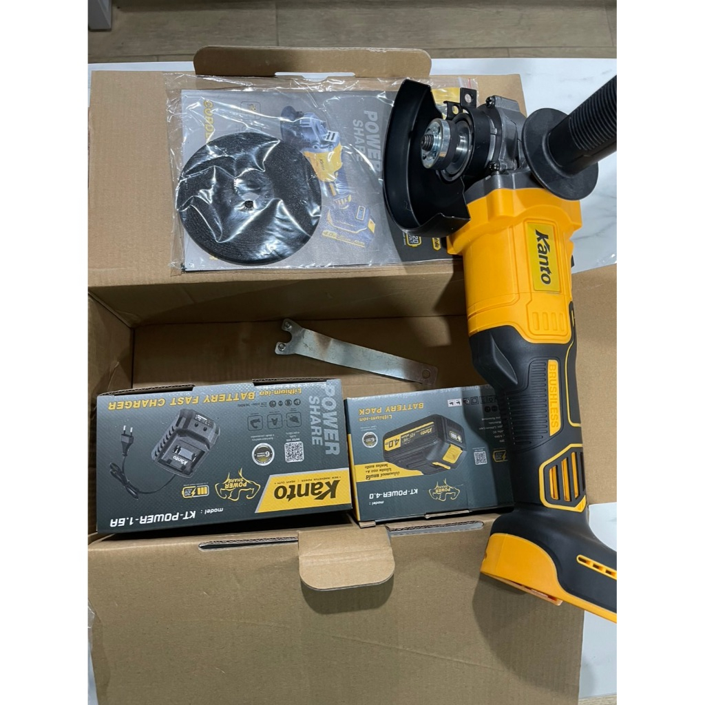 KANTO เครื่องเจียรแบตเตอรี่ไร้สาย20V. #KT-POWER-AG06 | Shopee Thailand